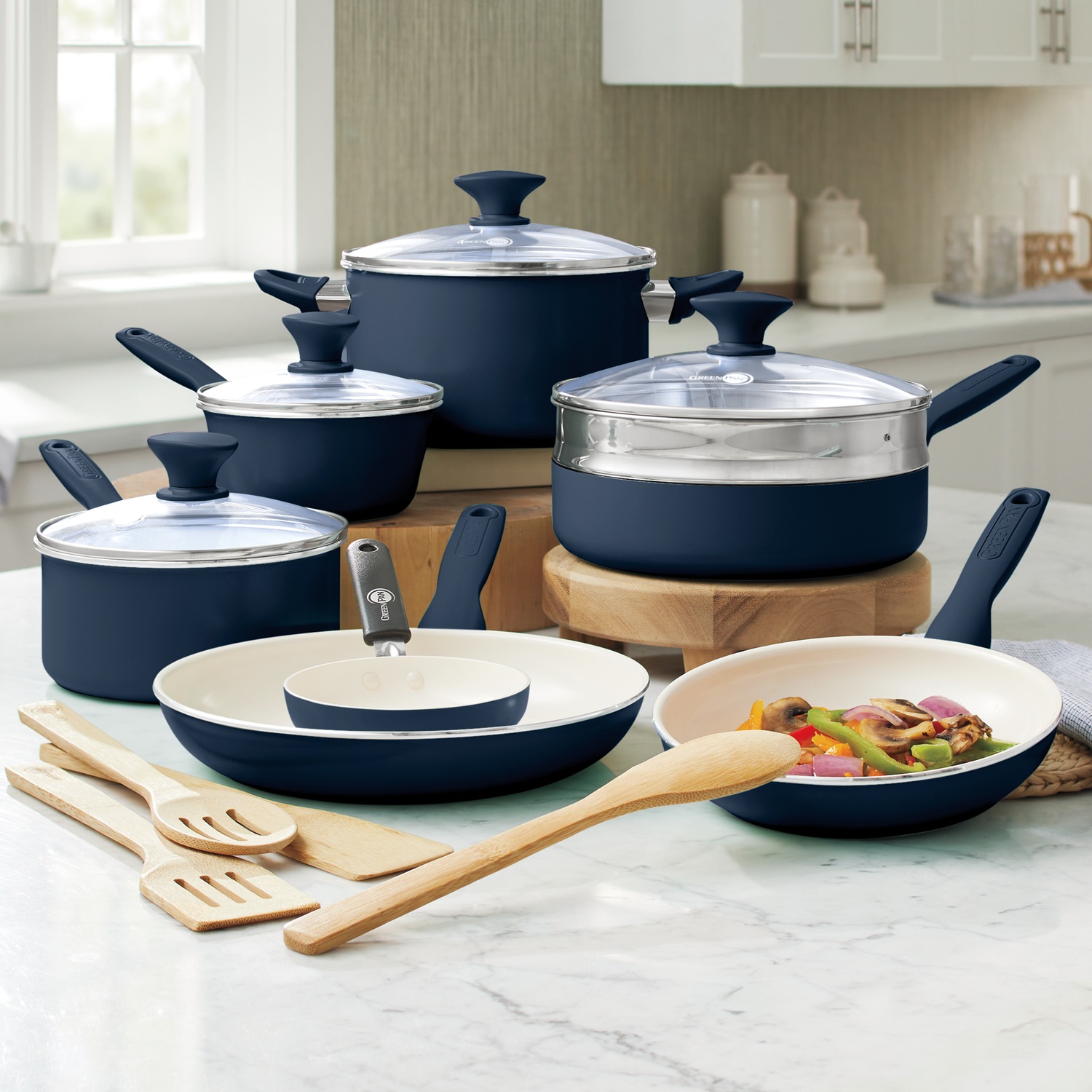 GreenPan Rio 16-Piece Cookware Set | Ginny's