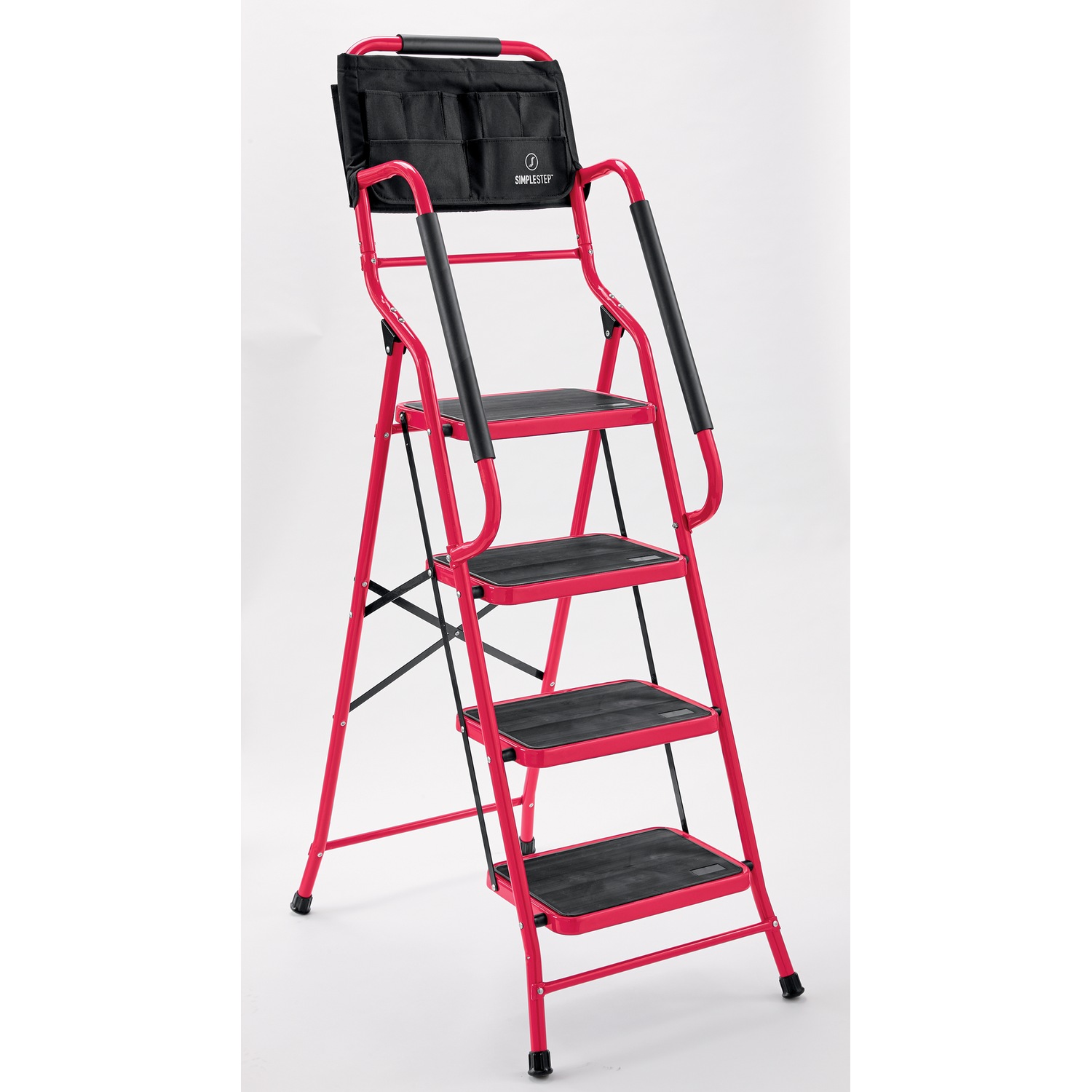 4-Step Safety Ladder with Tool Tote and Non-Slip Steps | Ginny's