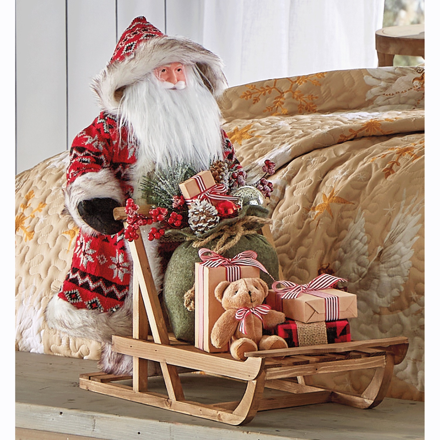 Nordic Santa on Sleigh Figurine | Ginny's