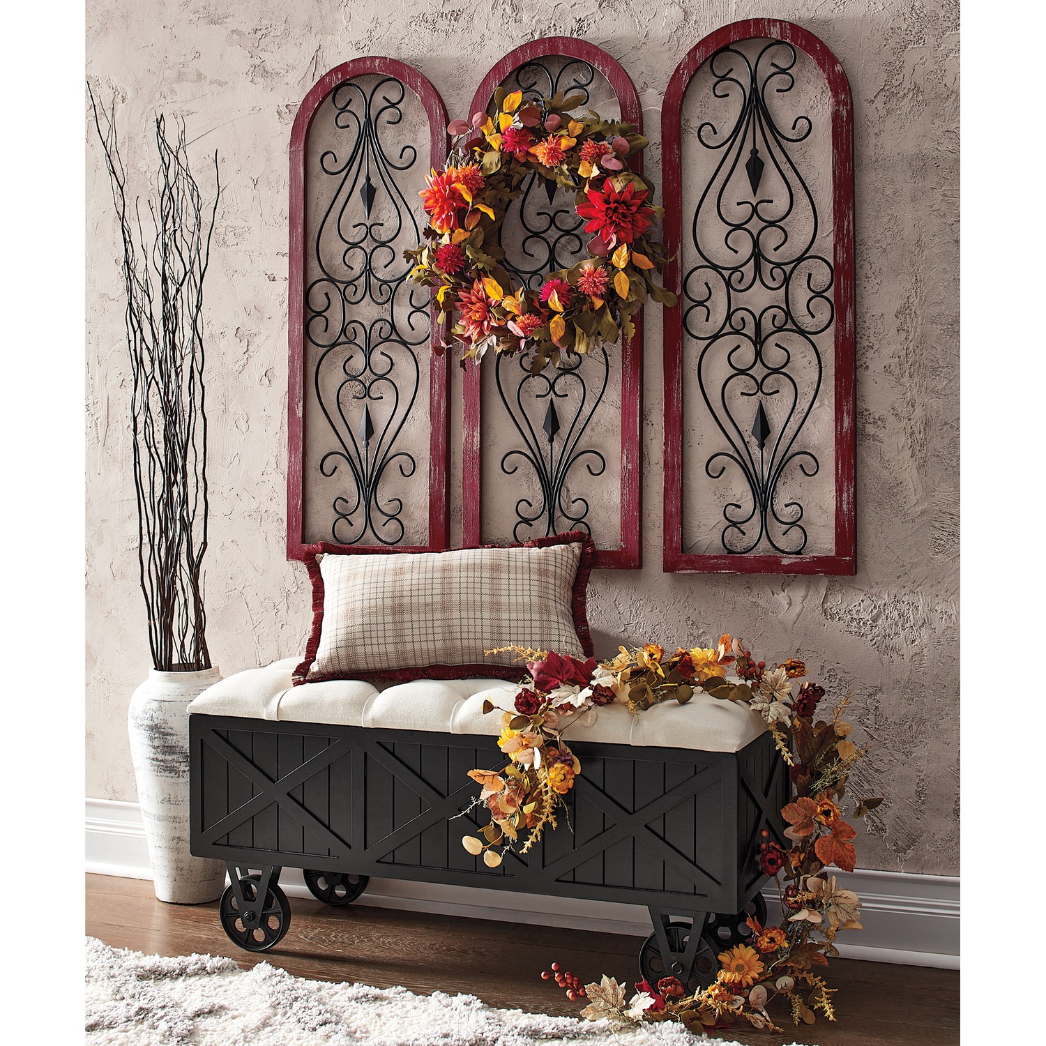 Scarlett Arched Scroll Window Wall Décor | Ginny's