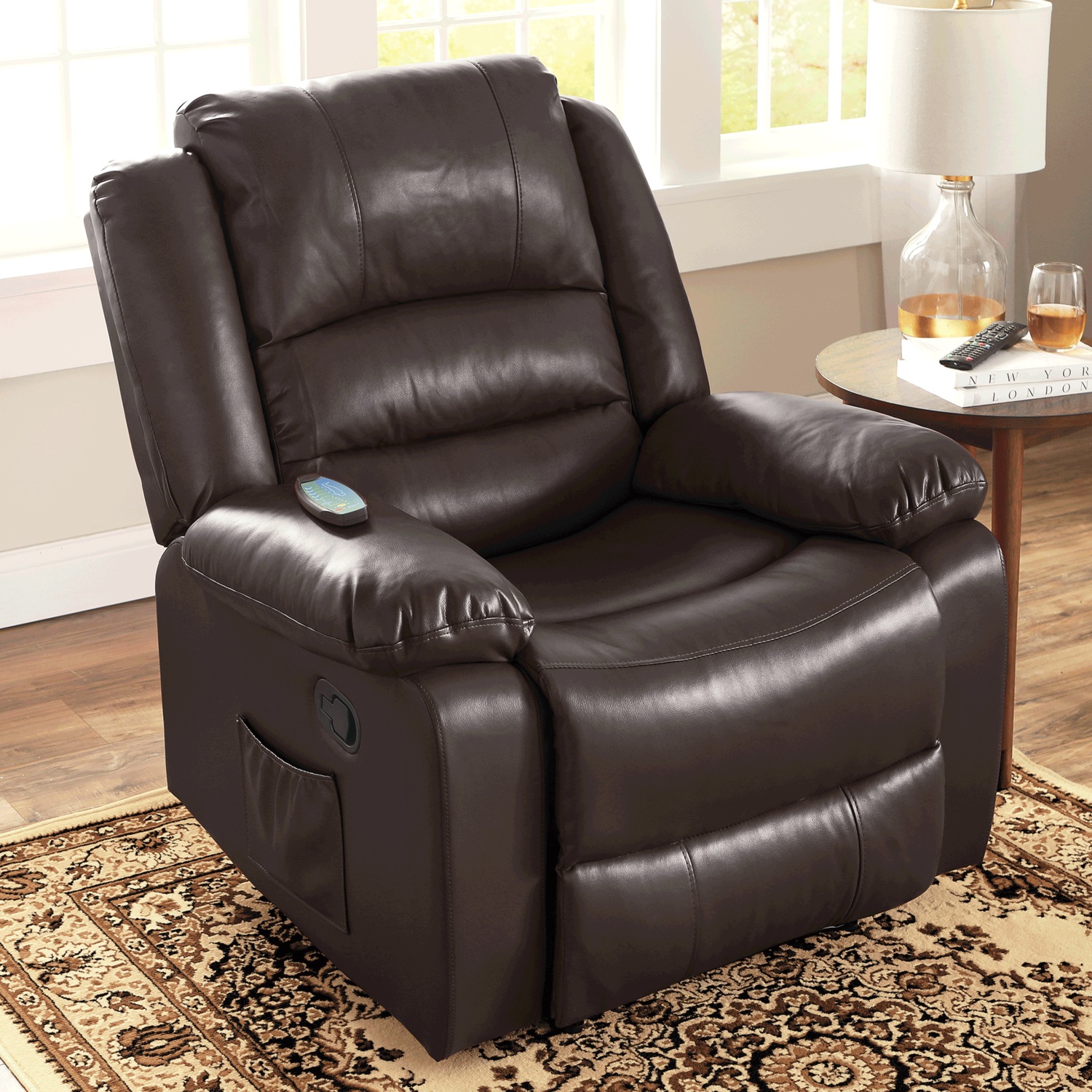Overstuffed Recliner with Massage | Ginny's