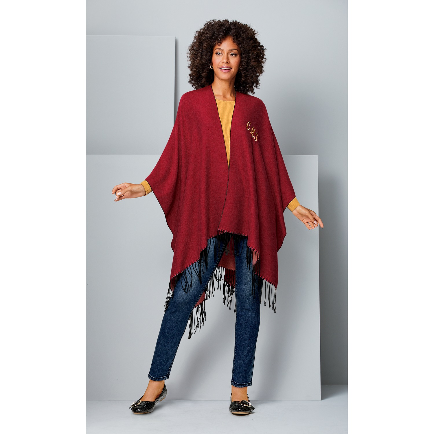 Personalized Fringe Wrap | Ginny's