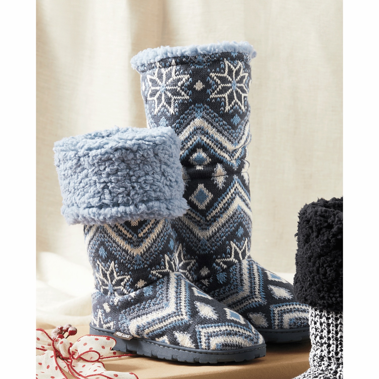 MUK LUKS Tabbi Fold Over Slipper Boot | Ginny's