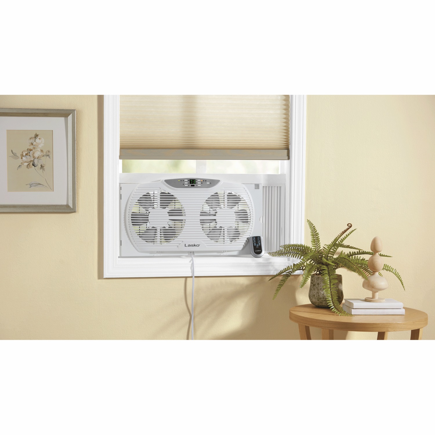 Lasko Reversible Twin Window Fan with Remote | Ginny's