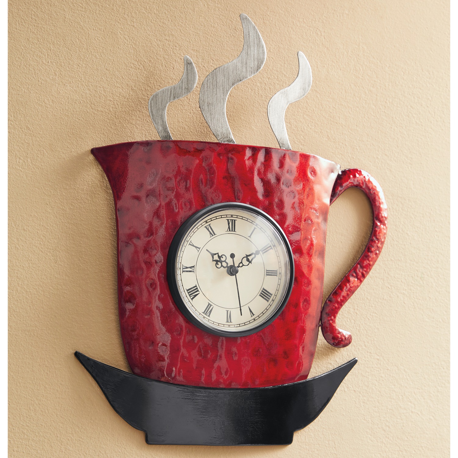 Hot Coffee Cup Wall Clock Ginnys