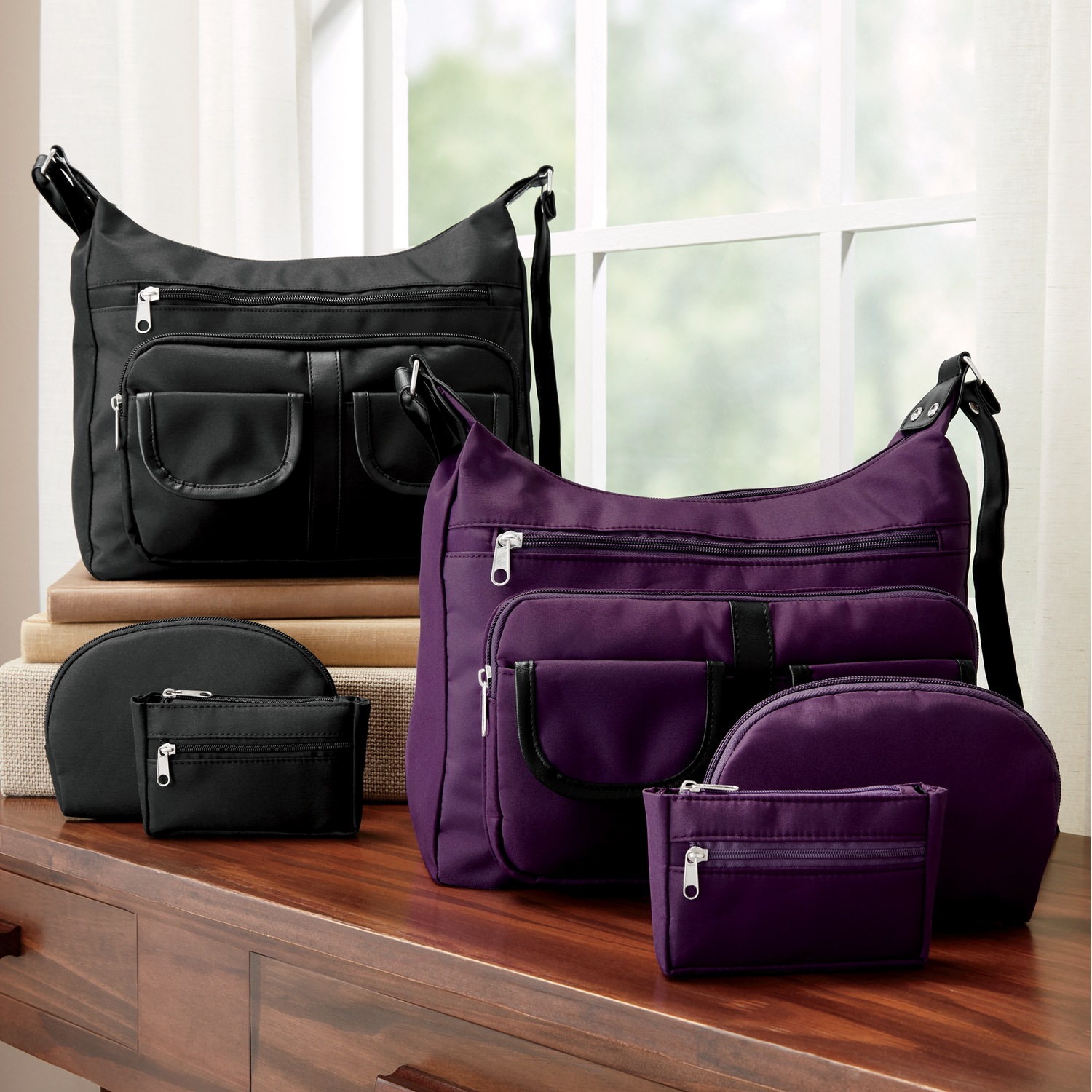 3-Piece Multi-Pocket Satchel Set | Ginny's
