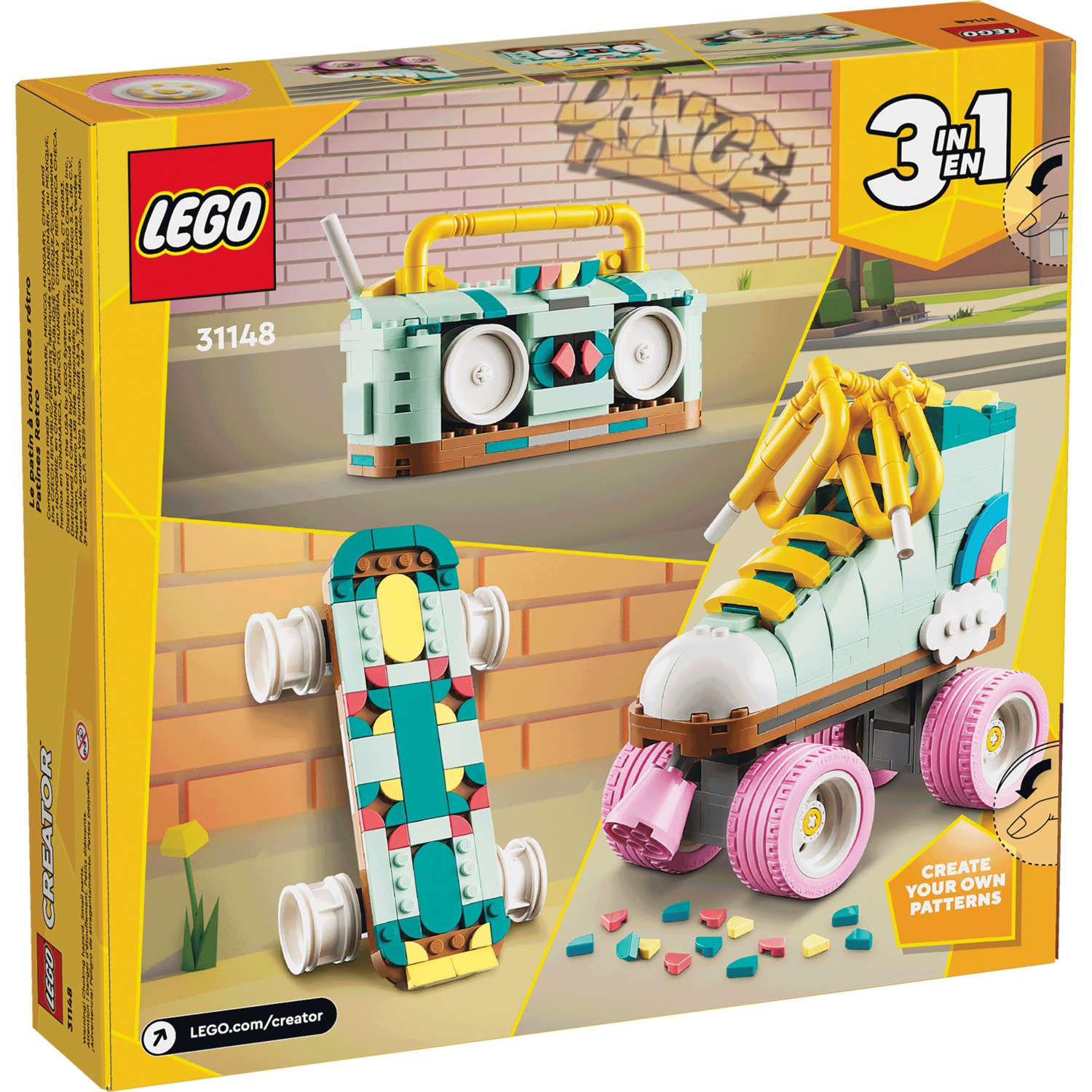 LEGO Creator Retro Roller Skate 3in1 Toy | Ginny's