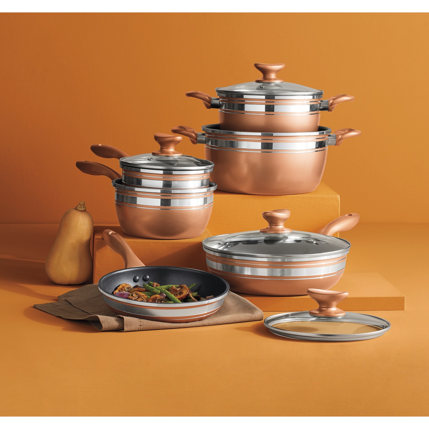 10-Piece Chef Tested® Banded Cookware Set | Ginny's