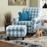 Buffalo Check Armchair and Ottoman | Ginny's
