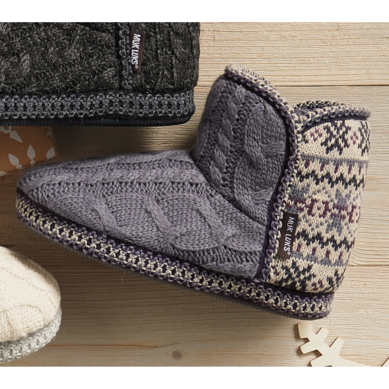 MUK LUKS Women's Leigh Slipper Bootie | Ginny's