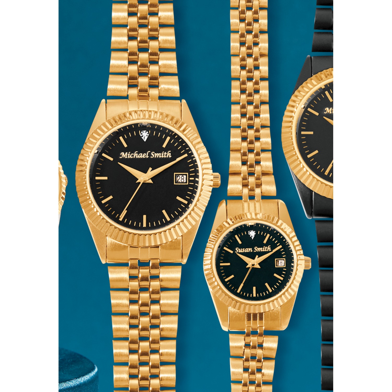 Men's or Women's Personalized Watch with Diamond Accent | Ginny's