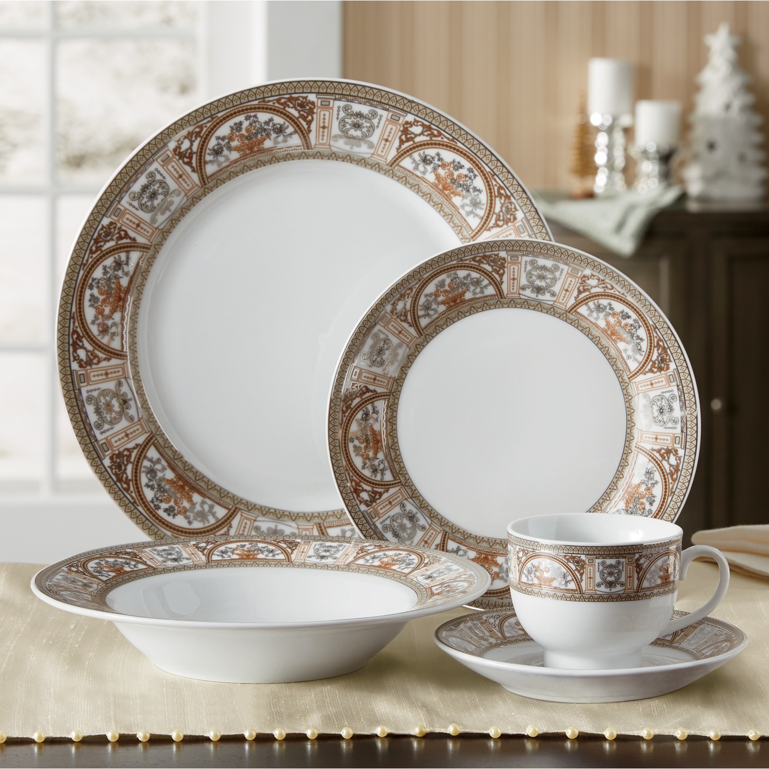47-Piece Accent Dinnerware Set | Ginny's