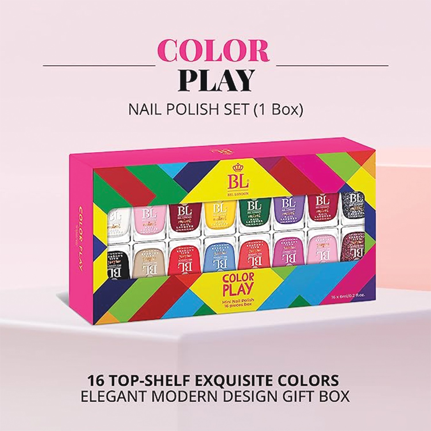 Bel London Color Play 16-Piece Nail Polish Set | Ginny's
