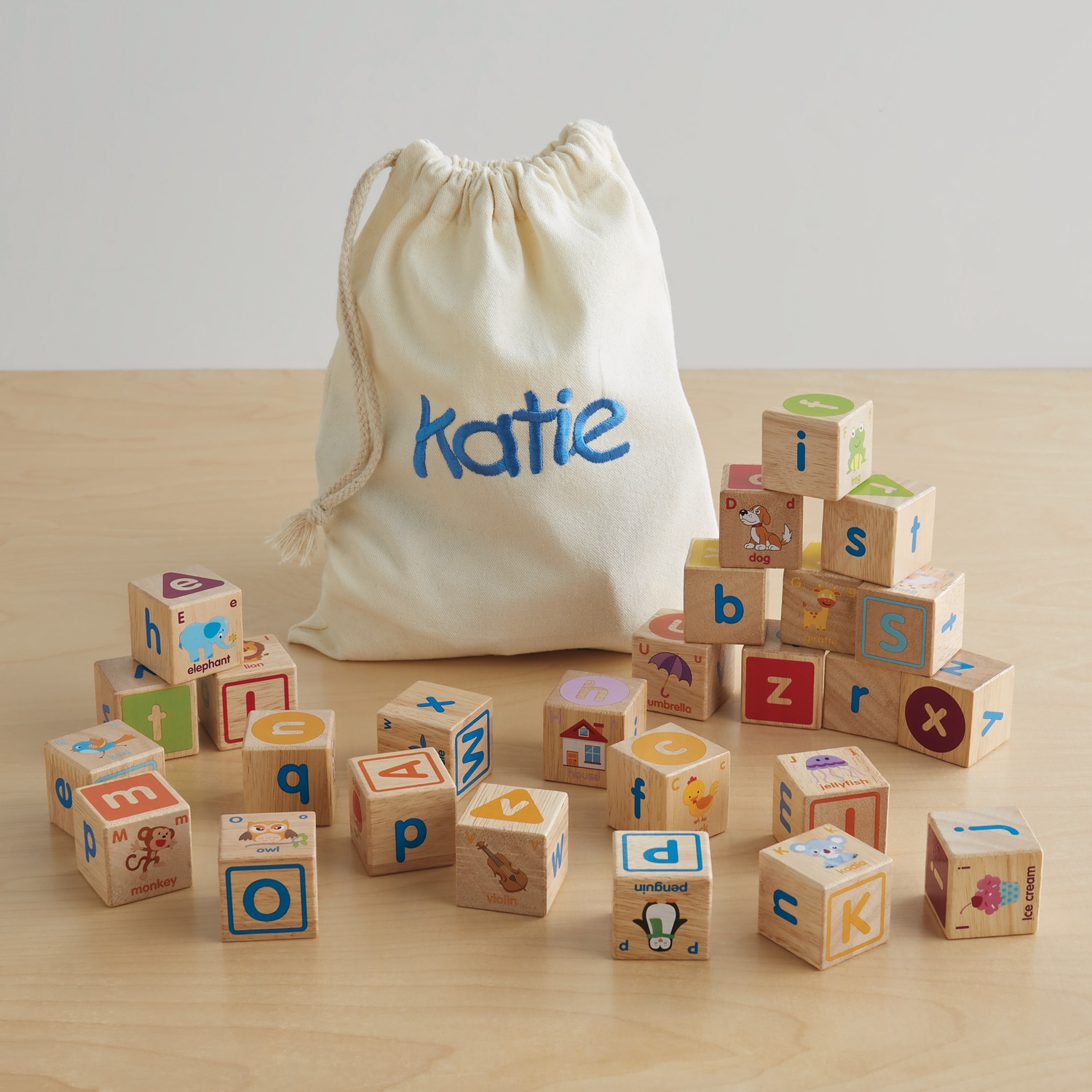 Set of 26 Wooden Alphabet Blocks | Ginny's