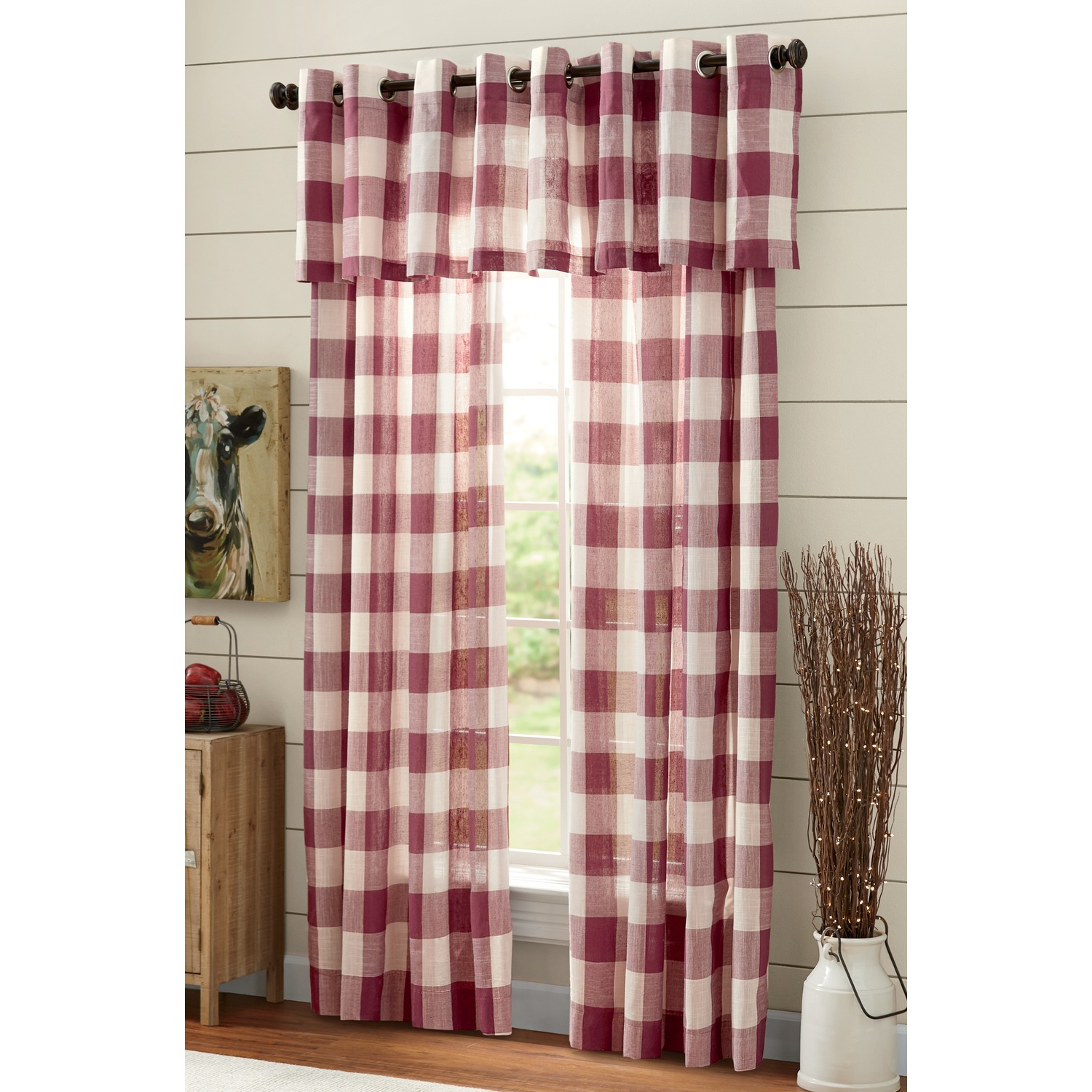 Buffalo Plaid Window Panel | Ginny's