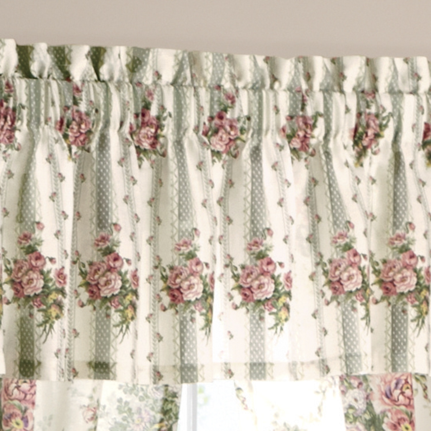 Cottage Rose Valance | Ginny's