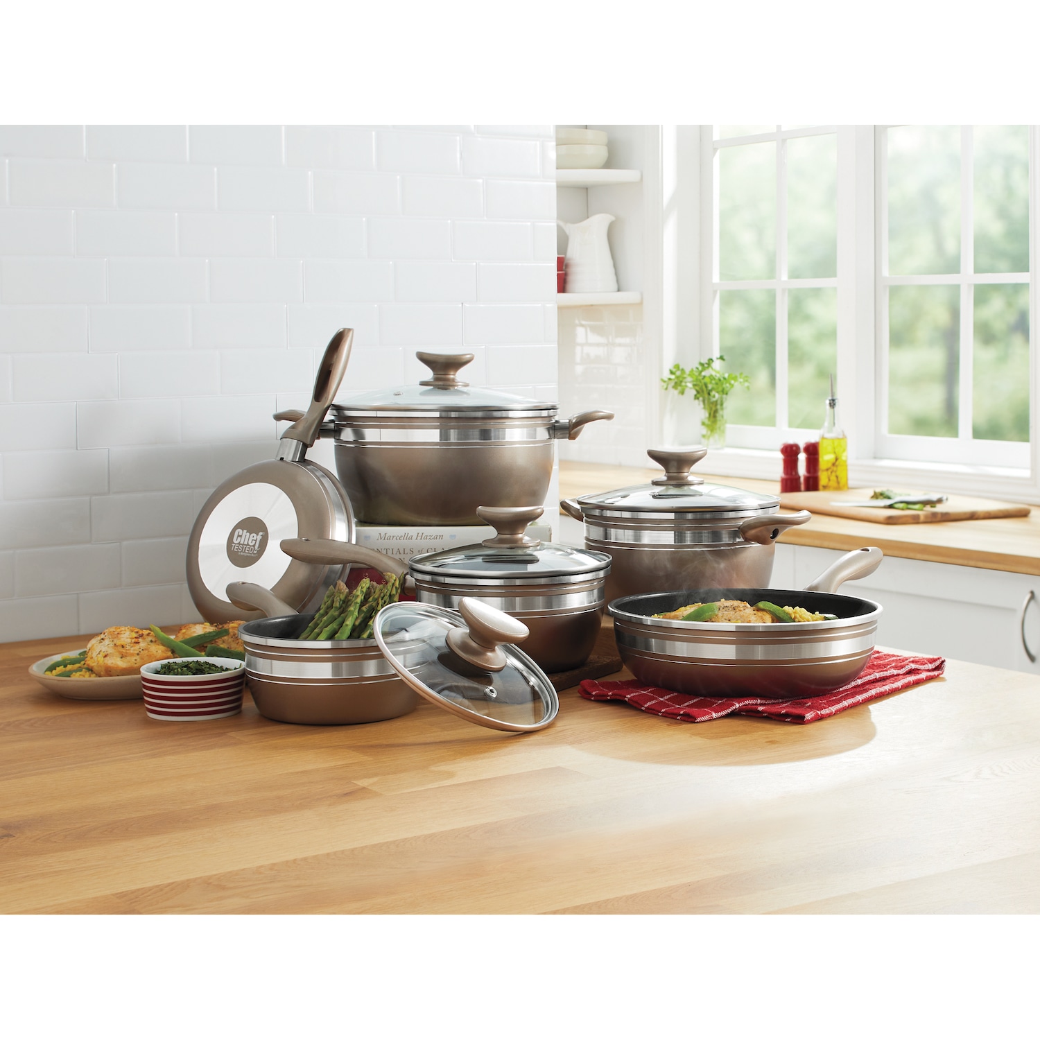10-Piece Chef Tested® Banded Cookware Set | Ginny's