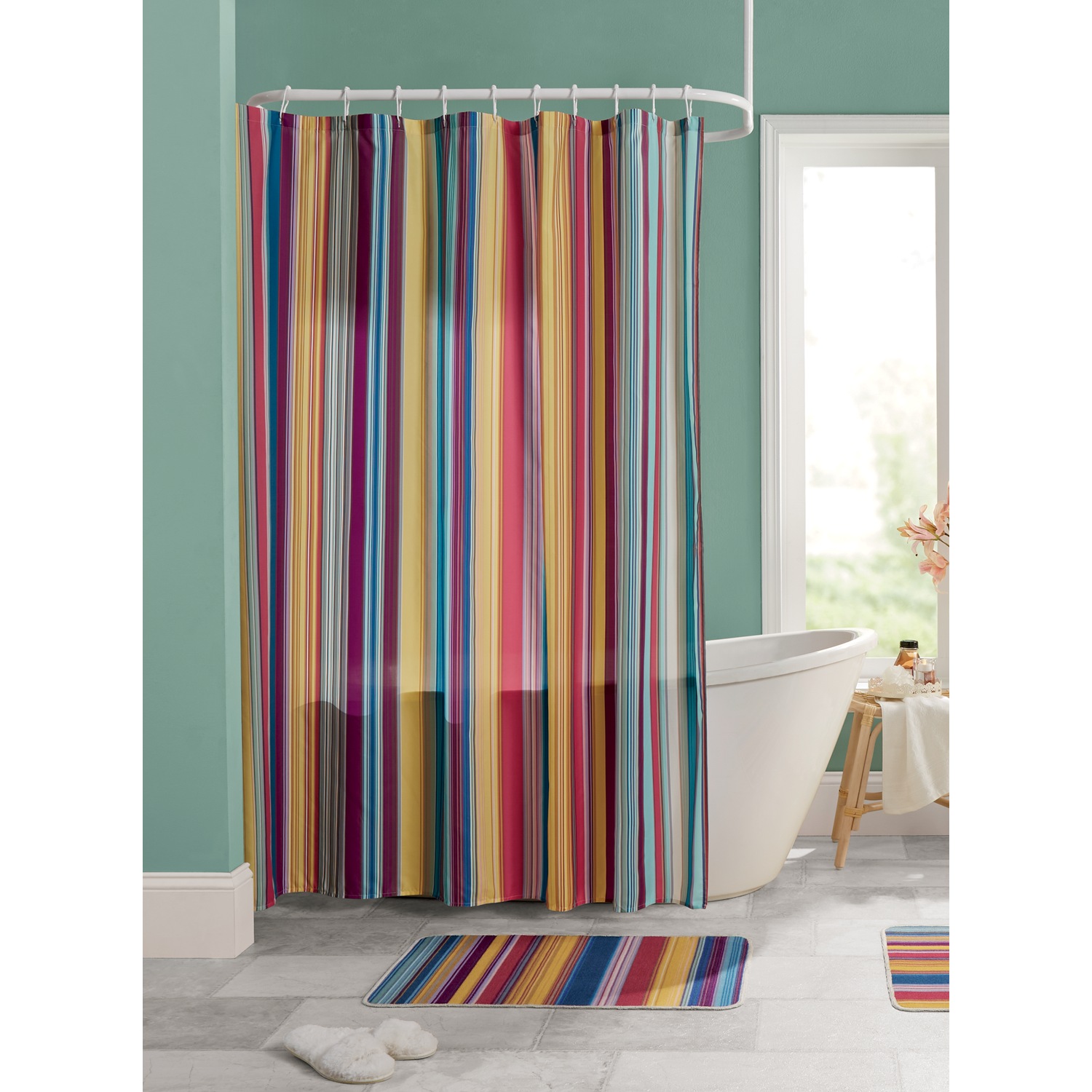 Color Connection Striped Shower Curtain | Ginny's
