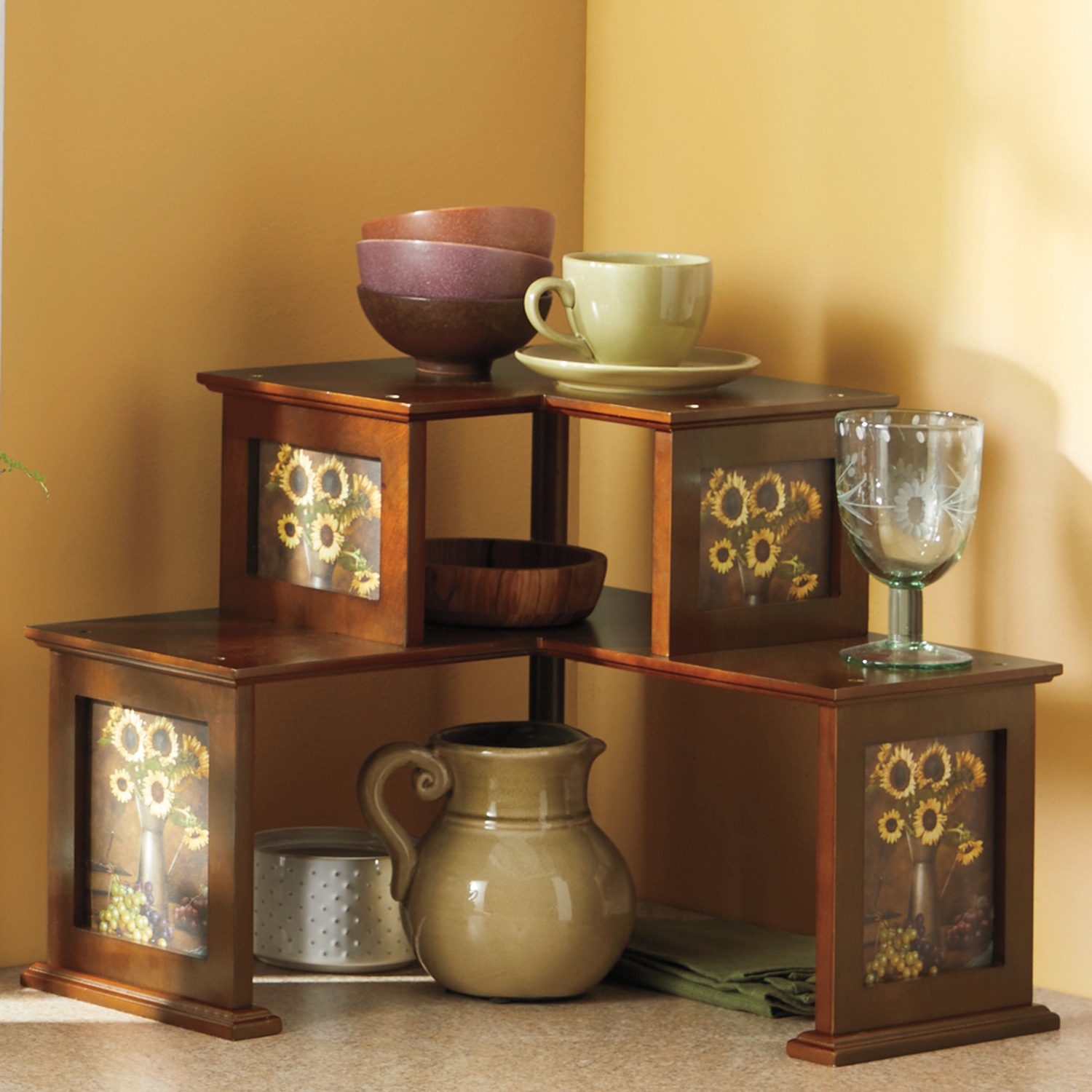 Harvest Grape Corner Shelf | Ginny's