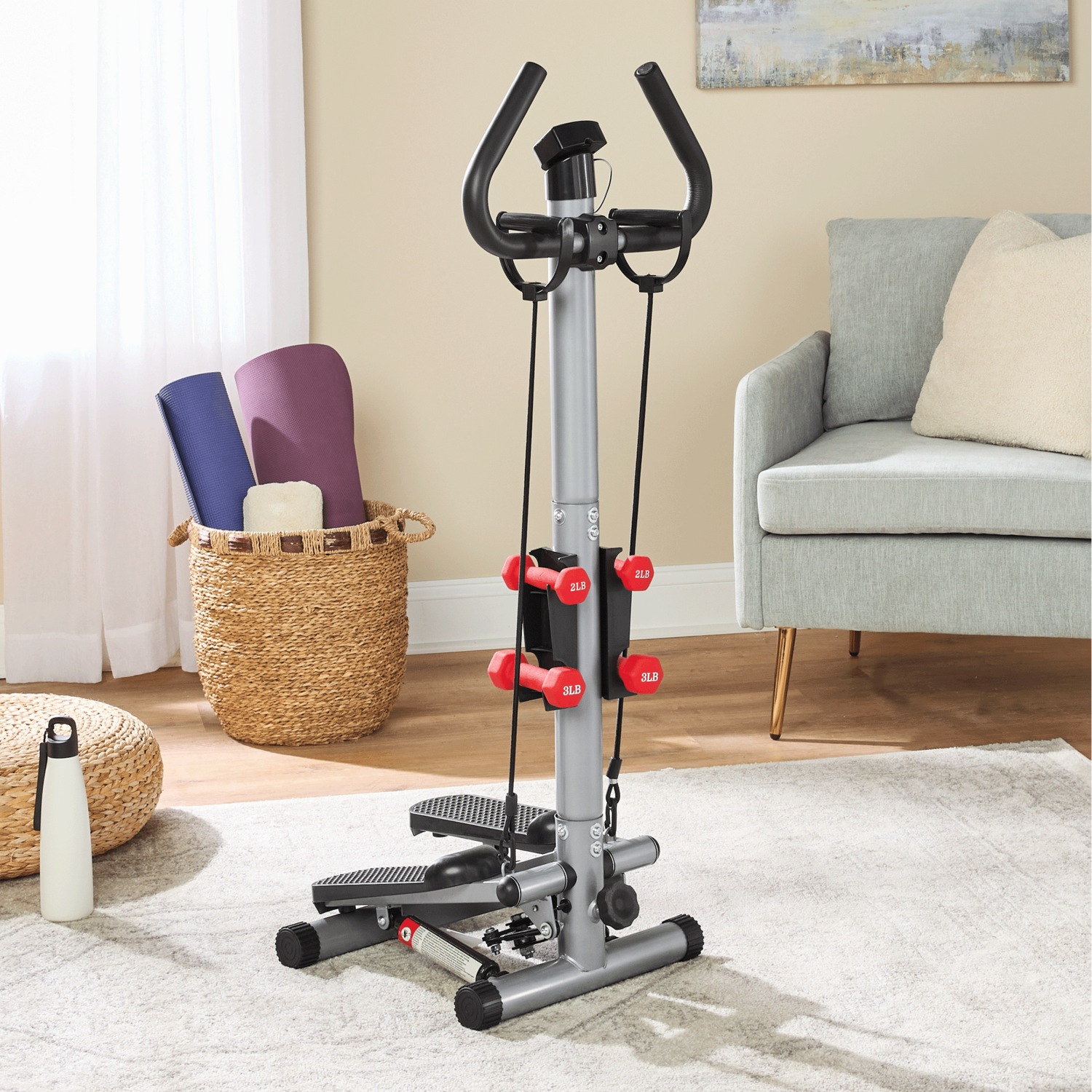 Mini Stair Stepper with Hand Weights | Ginny's