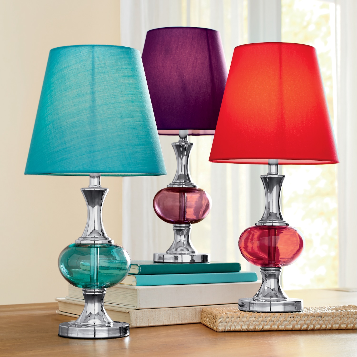Color Glass Table Lamp | Ginny's
