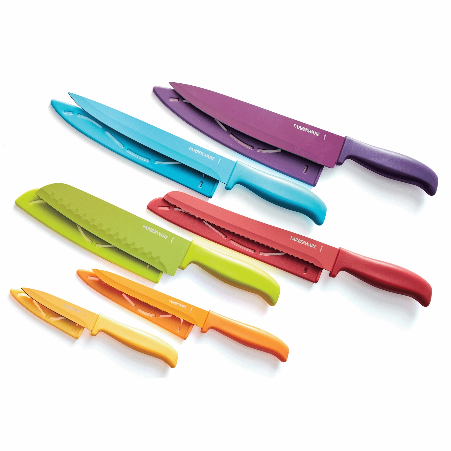 Farberware 12-Piece Colorful Knife Set | Ginny's