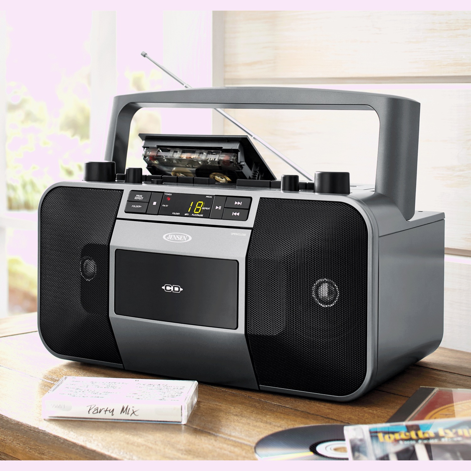 JENSEN Dual Cassette CD Boom Box | Ginny's