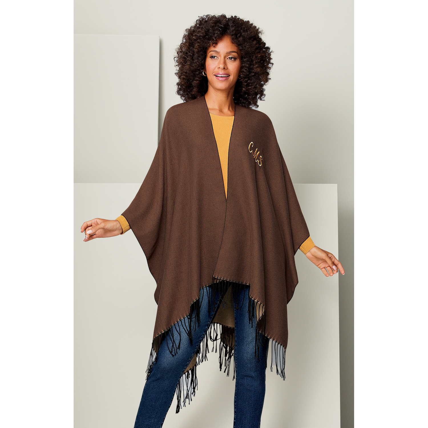 Personalized Fringe Wrap | Ginny's