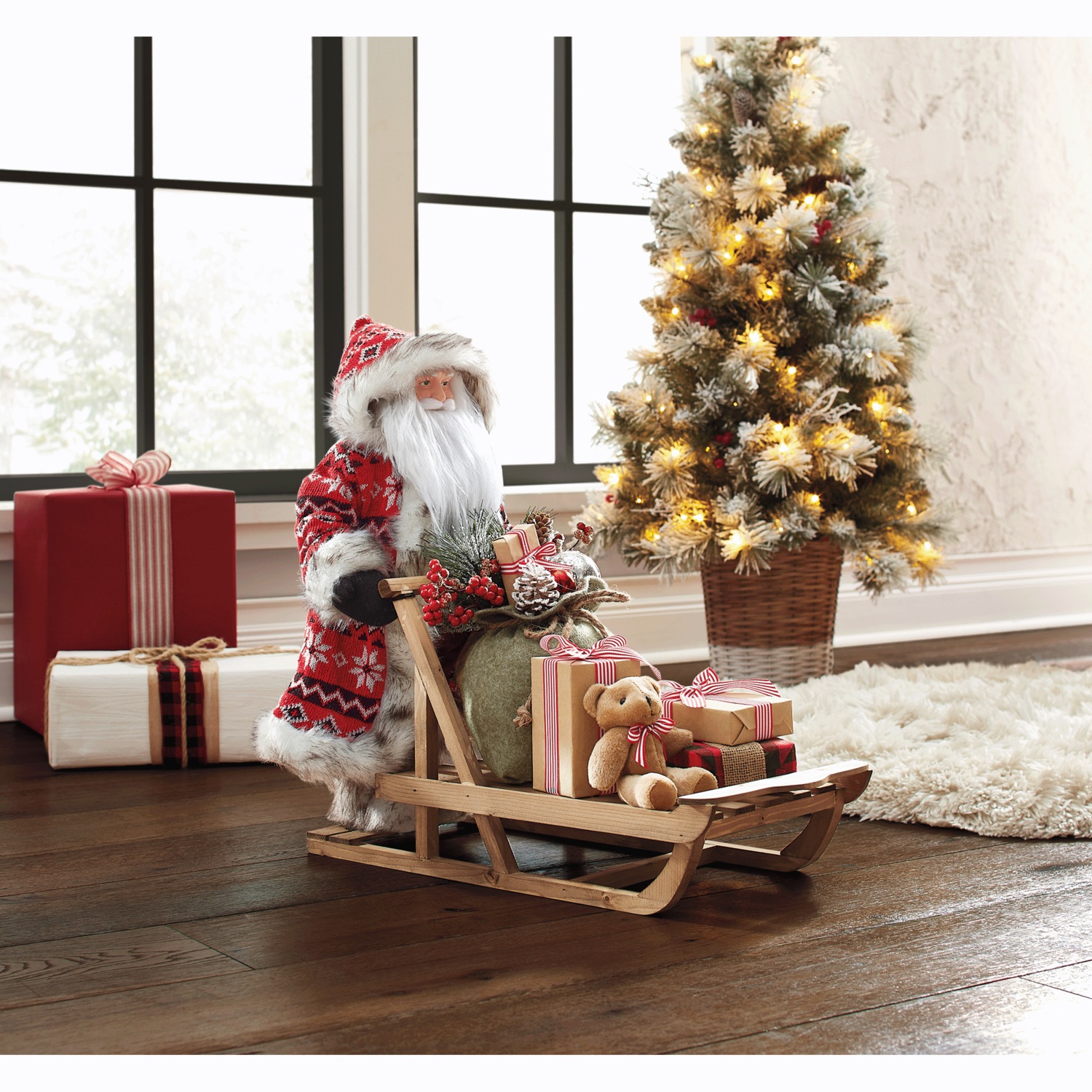 Nordic Santa on Sleigh Figurine | Ginny's