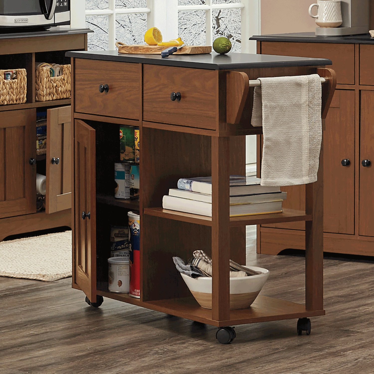 Katie Small Kitchen Cart with Storage | Ginny's