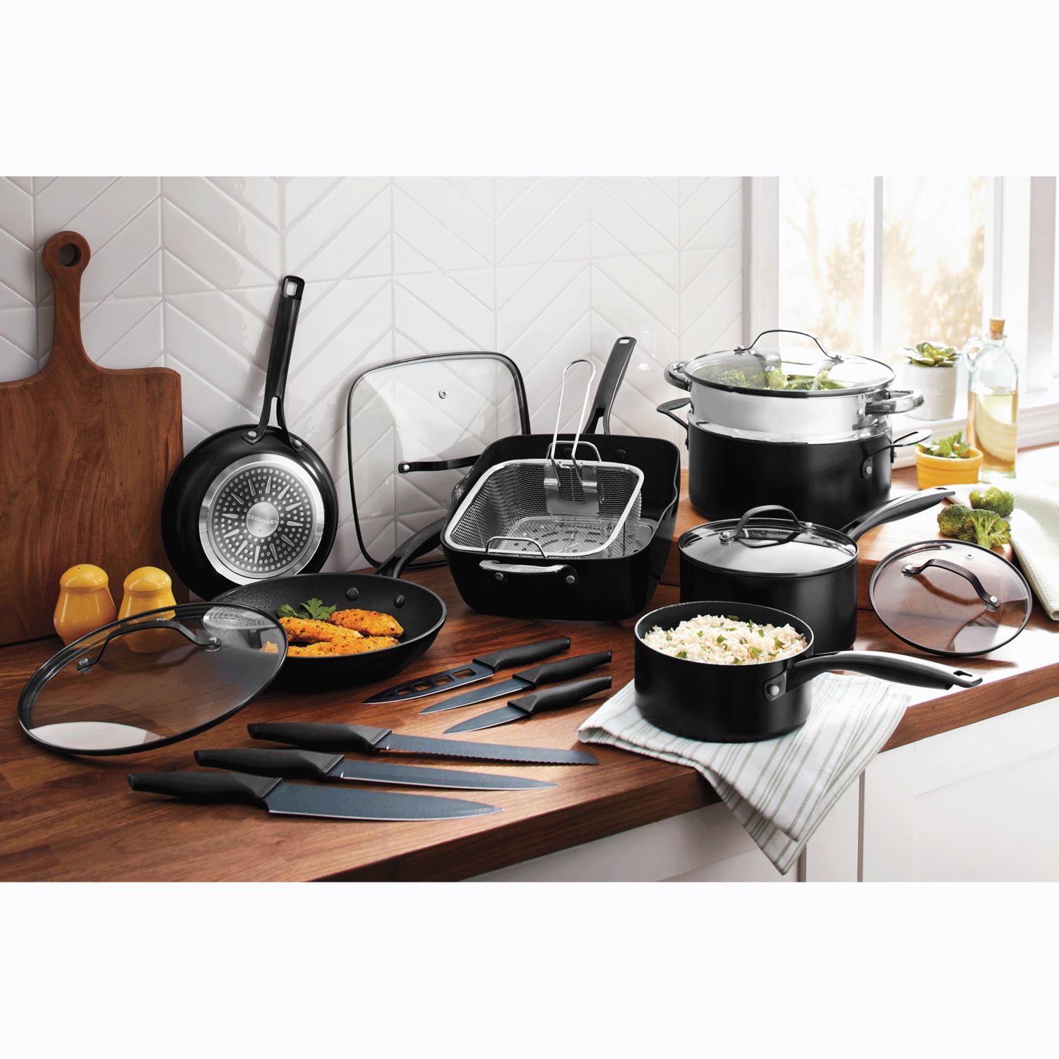 Ceramax 20-Piece Ceramic Nonstick Cookware Set | Ginny's